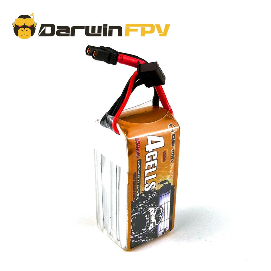 DarwinFPV 4S 850mAh 15.2V Lipo FPV Drone Battery -DarwinFPV